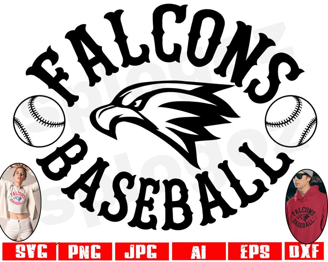 Falcons Baseball Svg Falcon Baseball Svg Falcon Svg Falcons Svg Falcons ...