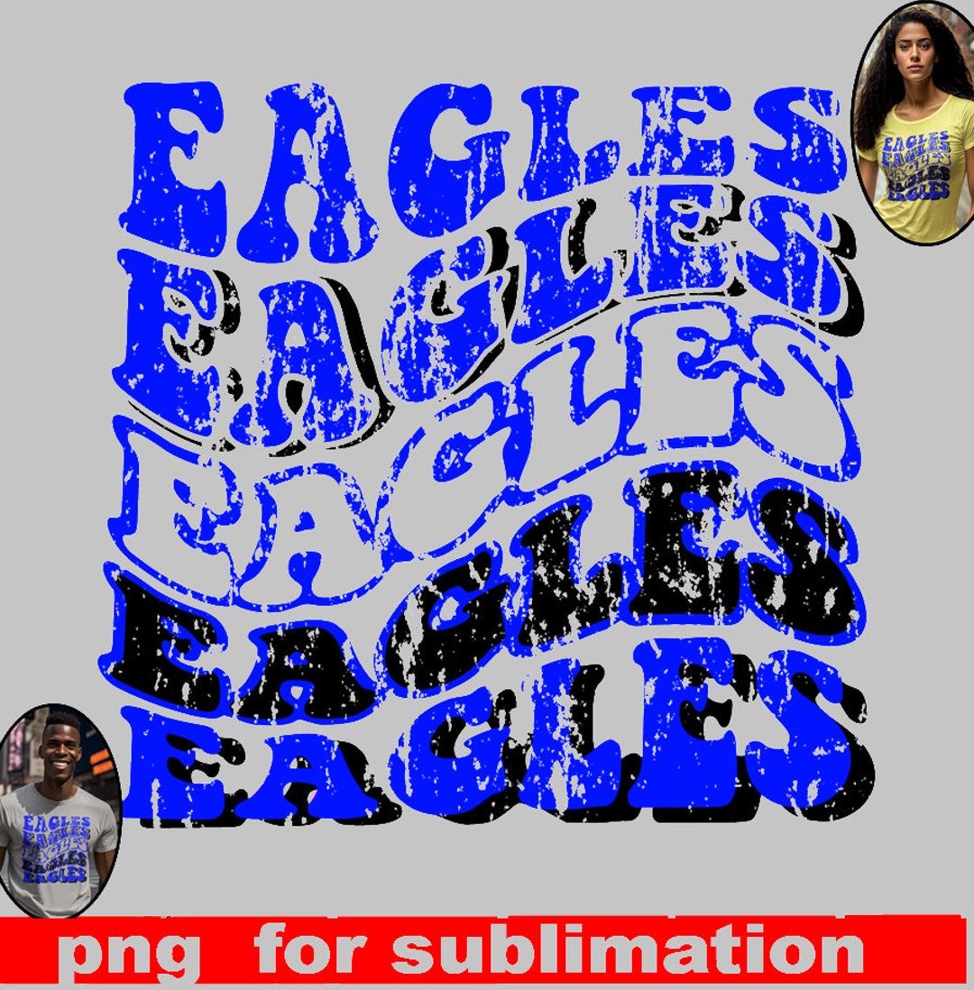 Eagles Sublimation Design, Eagle Sublimation Png, Retro Eagles, Eagle ...