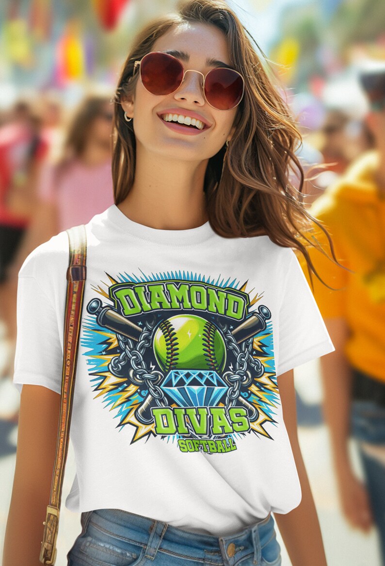 Diamond Divas Png, Diamond Divas Custom Softball Logo, Sublimation Png ...