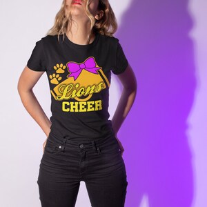 Lions Cheerleading Svg Lion Cheerleading Svg Lions Cheer Svg Lion Cheer ...