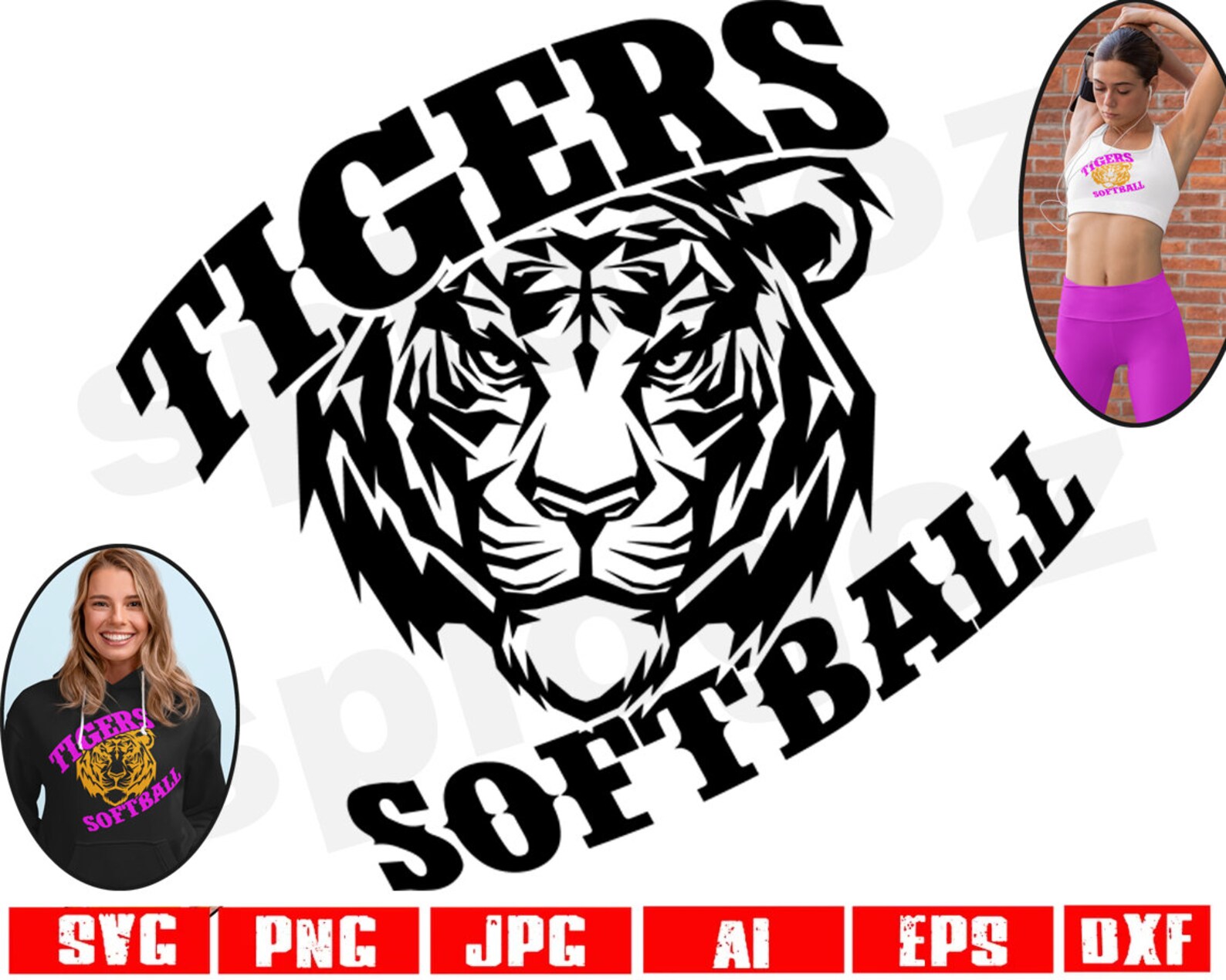 Tigers Softball Svg Tiger Softball Svg Tigers Softball Png Tigers Svg ...