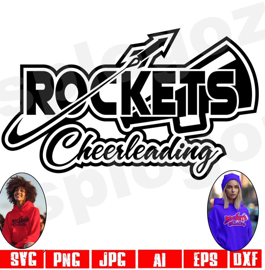 Rockets Cheerleading Svg, Rocket Cheerleading Svg, Rockets Cheerleading ...