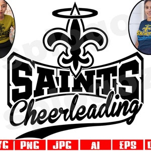 Saints Cheerleading Svg Saint Cheerleading Svg Saint Cheerleading Svg ...