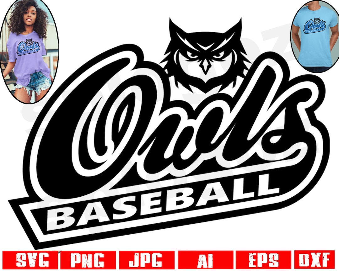 Owls Baseball Svg Owl Baseball Svg Owls Svg Owl Svg Owls Baseball Png Cricut Projects Cricut Svg ...
