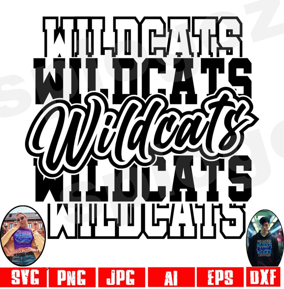 Wildcats Svg Wildcats Mascot Svg Wildcats School Spirit Svg Wildcat ...