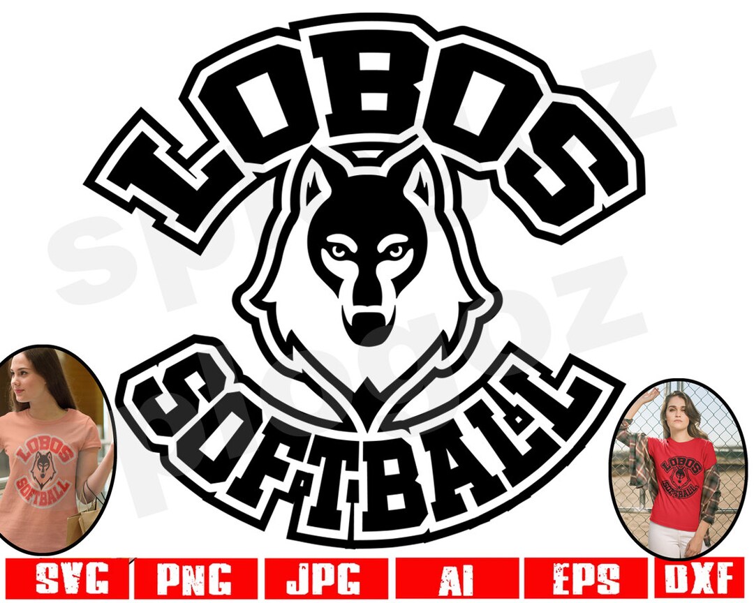 Lobos Softball Svg, Lobo Softball Svg, Lobos Softball Png, Lobos Svg ...