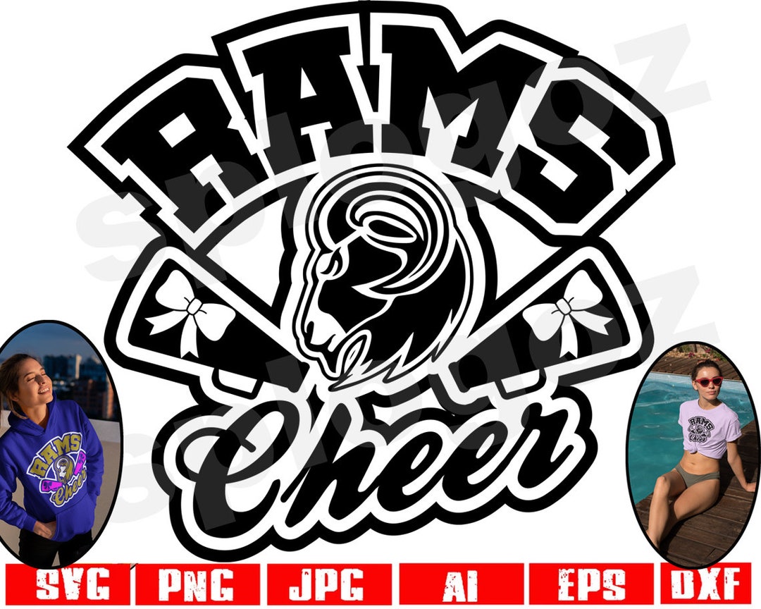 Rams Cheer Svg Ram Cheer Svg Rams Cheer Svg Rams Cheerleading Svg Ram ...
