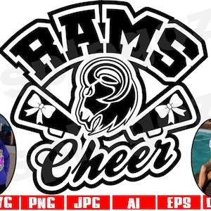 Rams Cheer Svg Ram Cheer Svg Rams Cheer Svg Rams Cheerleading Svg Ram ...
