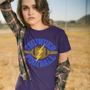 Thunder Football Svg Thunder Football Png Thunder Football Design ...