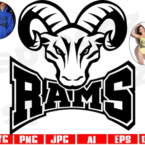 Rams Svg - Etsy
