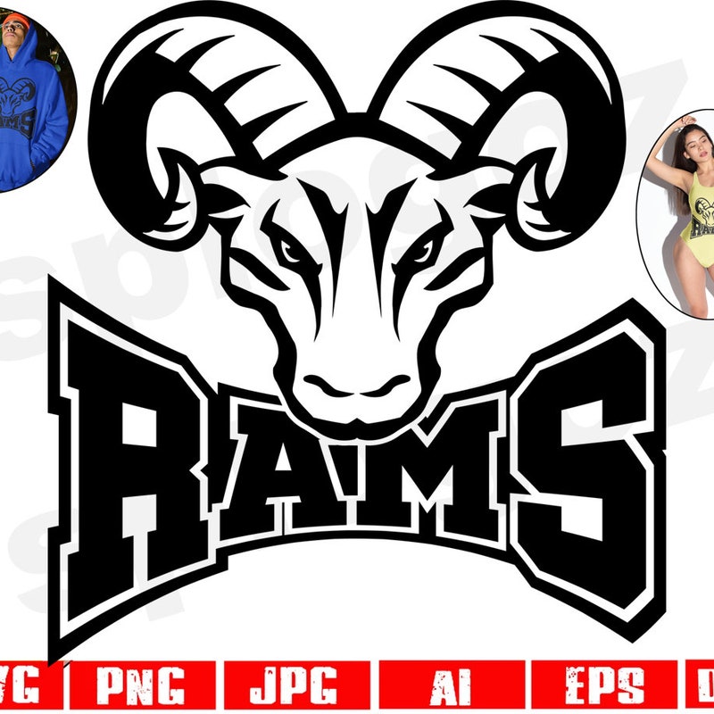 Rams Svg - Etsy