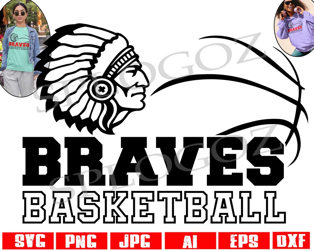 Braves Basketball Svg, Brave Basketball Svg, Braves Basketball Png ...