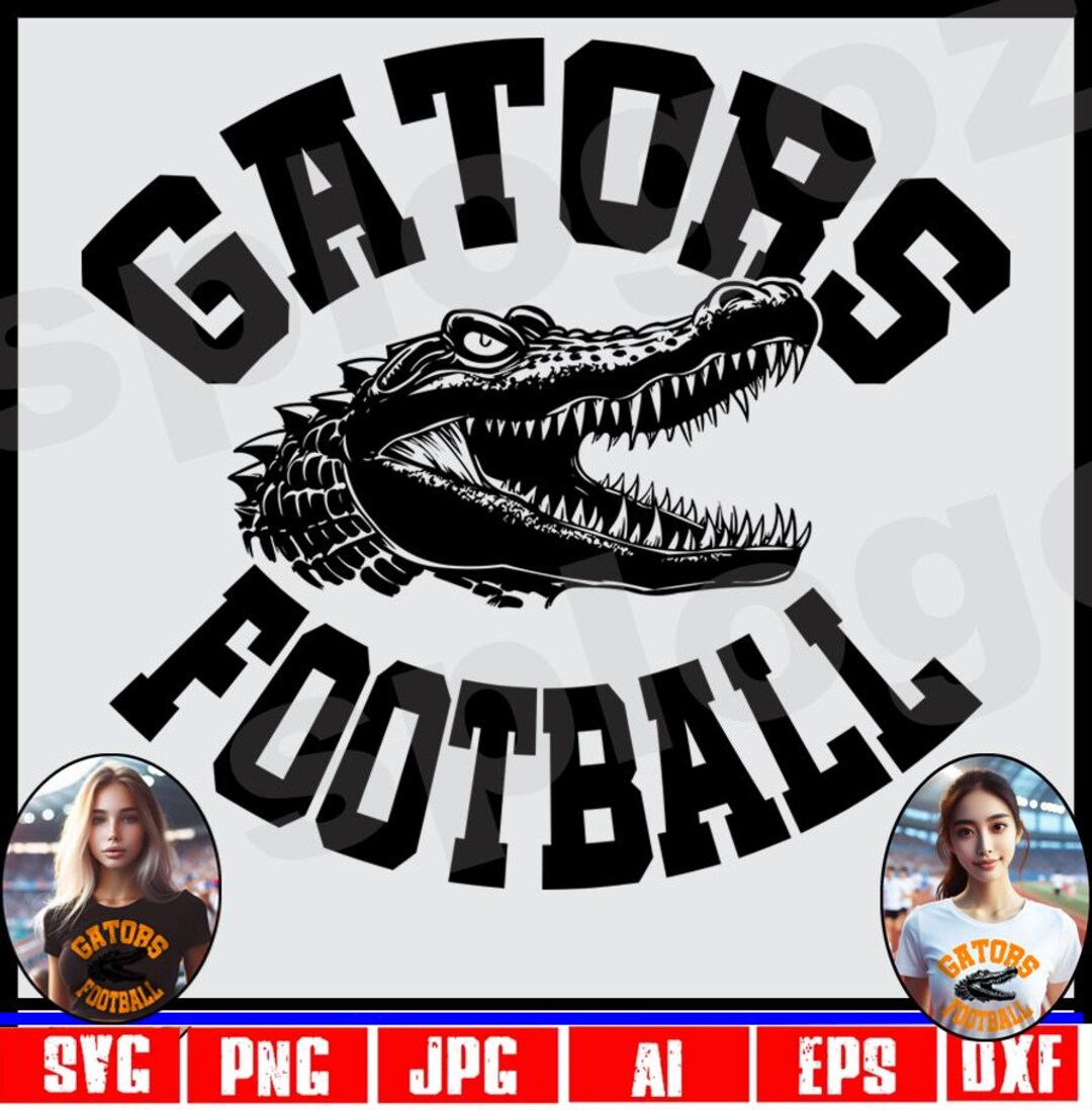 Gators Football Svg Gator Svg for School Spirit Svg Gators Tshirt ...