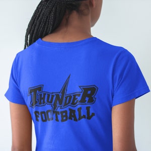 Thunder Football Svg Thunder Football Png Thunder Football Design ...