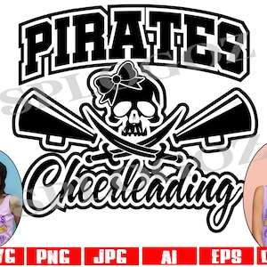 Pirates Cheerleading Svg, Pirate Cheerleading Svg, Pirates Cheer Svg ...