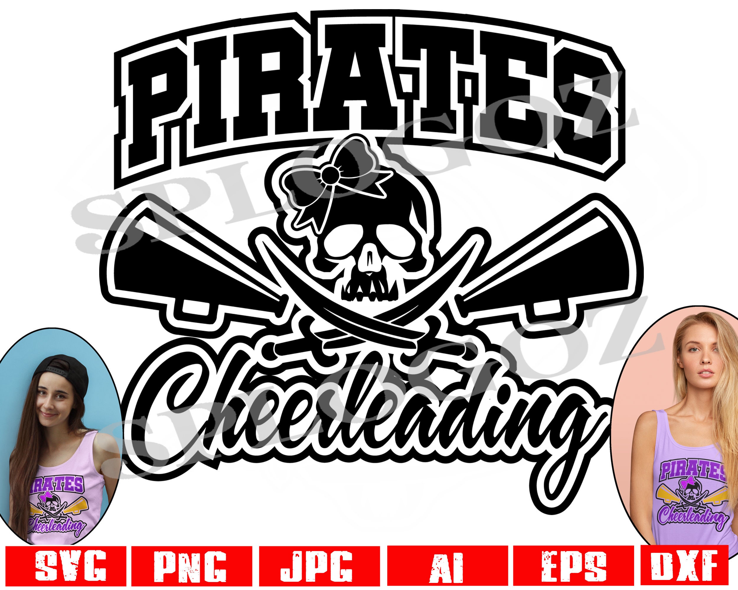 Pirates Cheerleading Svg Pirate Cheerleading Svg Pirates - Etsy