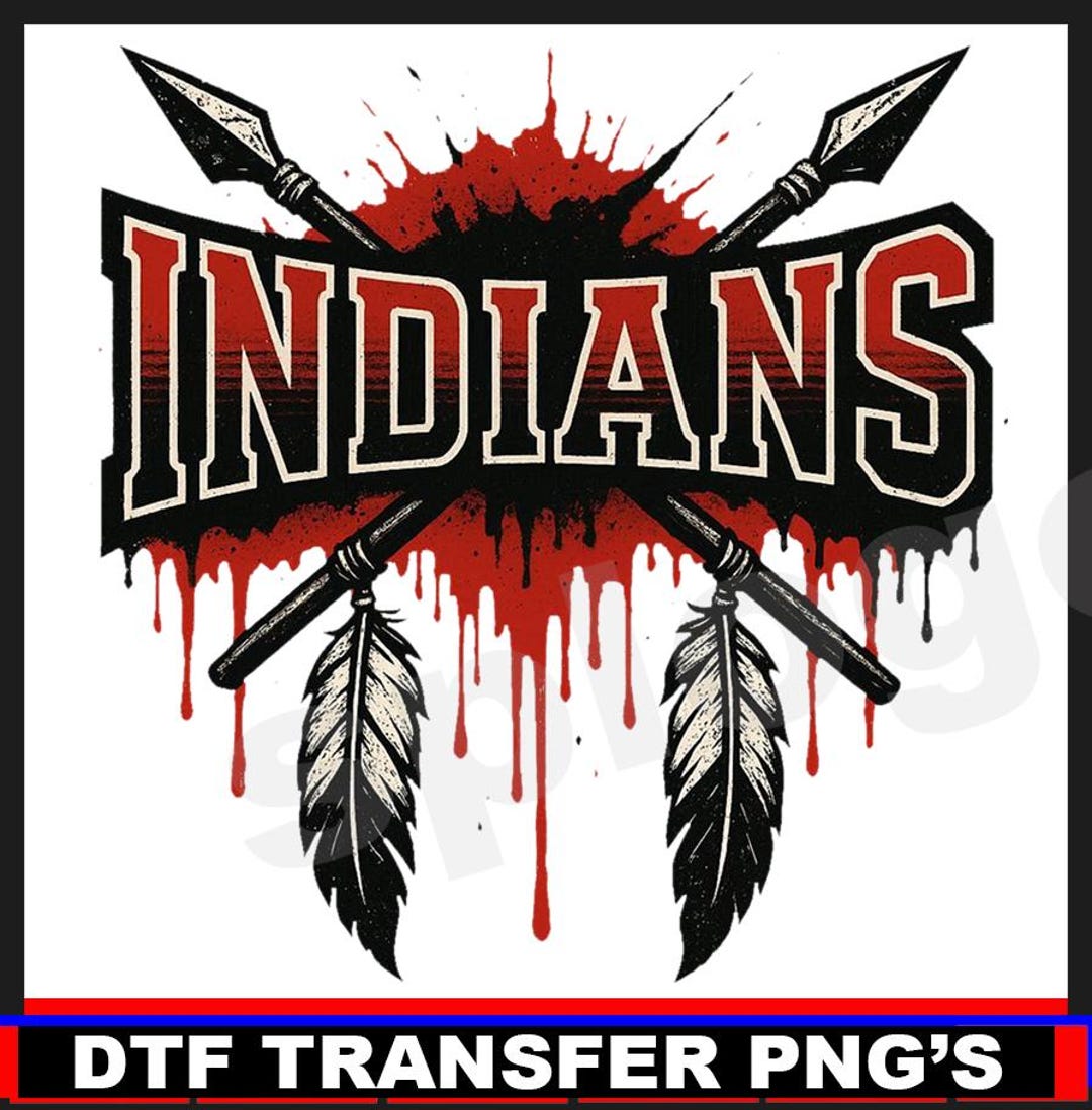 Indians PNG Design: School Spirit Designs - Etsy