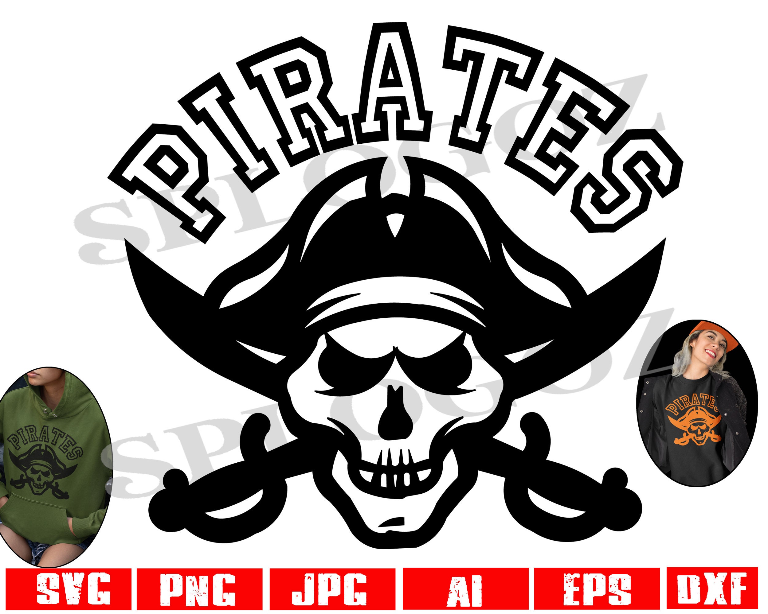 Pirate Football Logo
