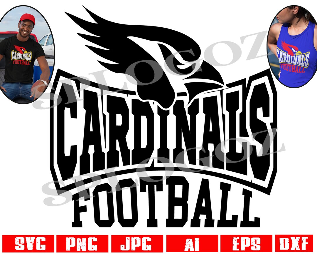 Cardinals Football Svg, Cardinal Football Svg, Cardinal Svg, Cardinals ...