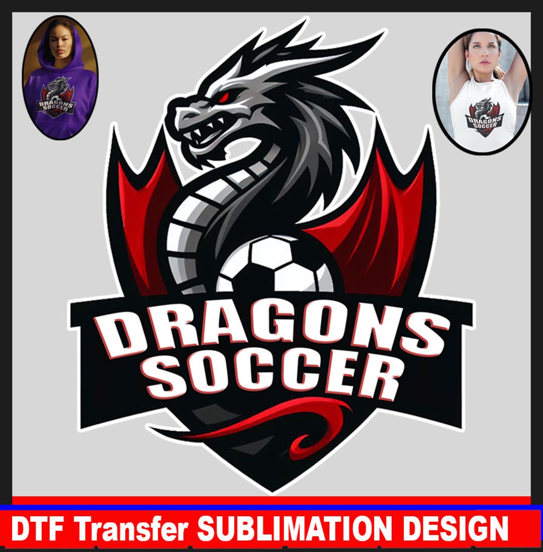Dragons Soccer Png, Dragons PNG, T-shirt Sublimation Png, Indians ...
