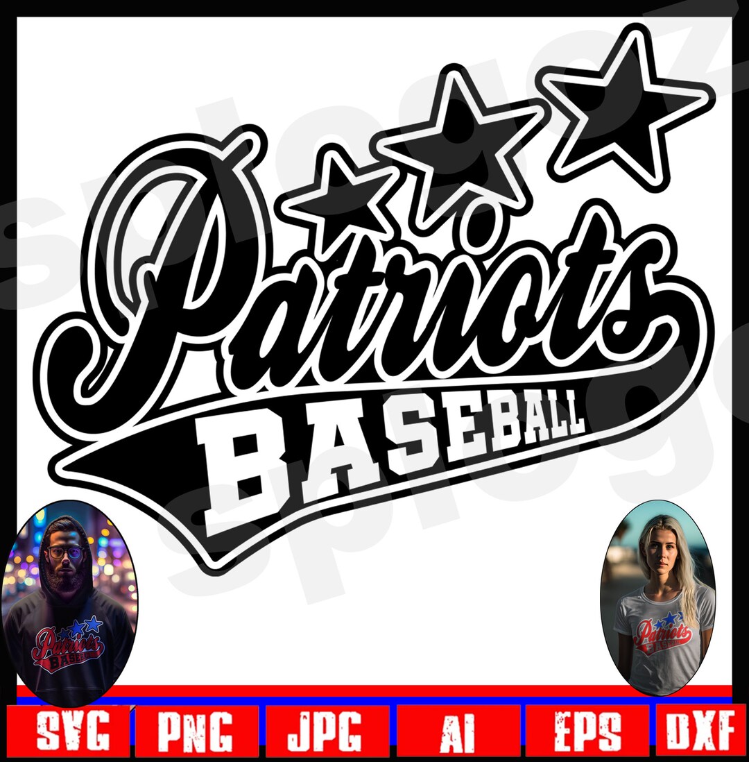 Patriots Baseball Svg, Patriots Mascot Svg, Sports Clipart, Patriots ...