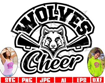 Wolves Cheerleader Png - Etsy