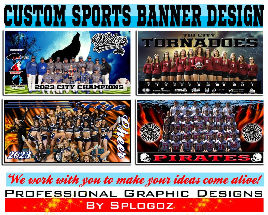 Team Sports Banner Custom Banner Sports Banner Sport Graphic Design All ...