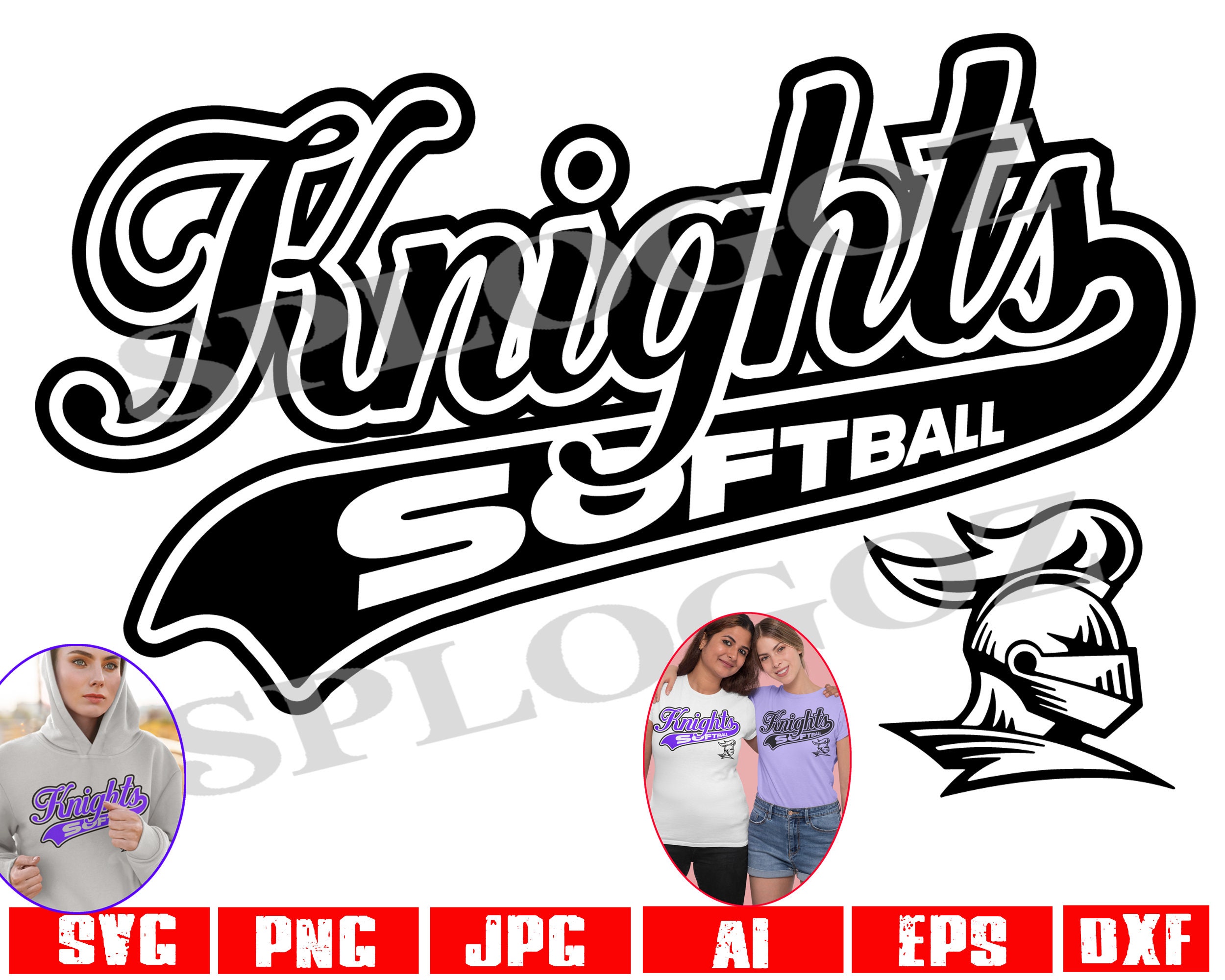 Knights Softball Svg Knight Softball Svg Knights Svg Knight Etsy