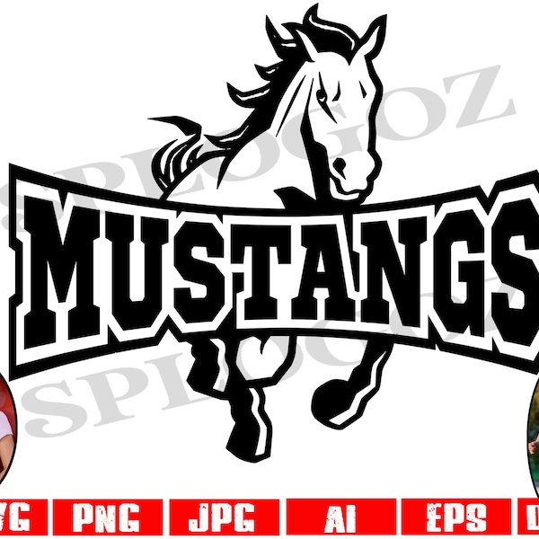Mustang Svg - Etsy