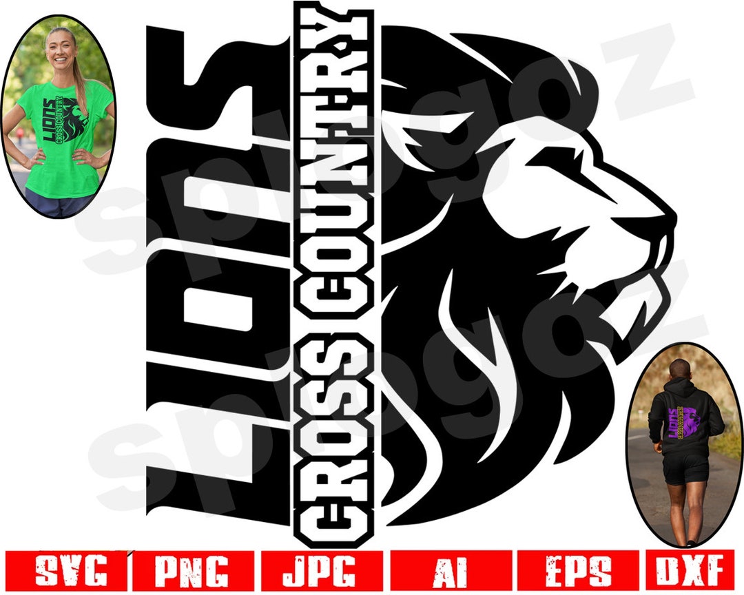 Lions Cross Country Svg Lion Cross Country Svg Lions Cross Country Png Lions Svg Lion Svg Lion ...