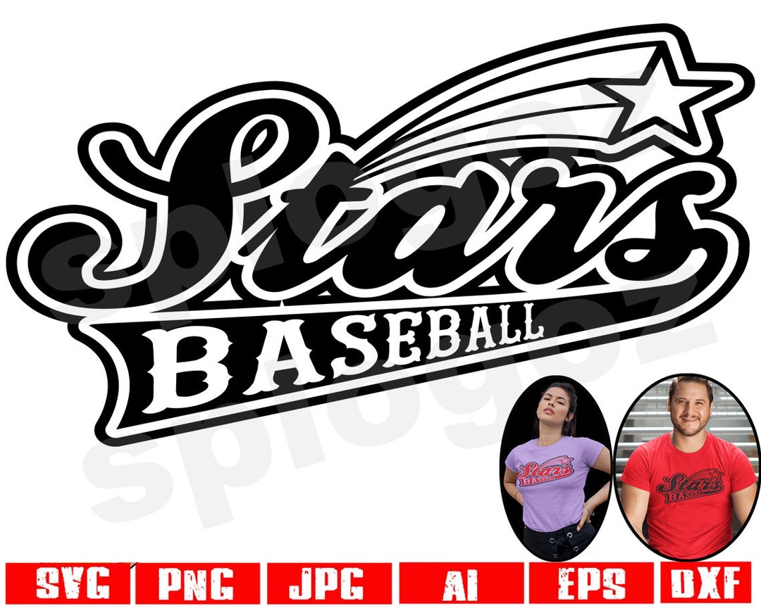 Stars Baseball Svg Star Baseball Svg Stars Baseball Png Stars Svg Star ...