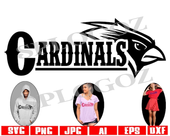 Cardinal mascot logo sports School Pride Svg for Cricut and Silhouette ...
