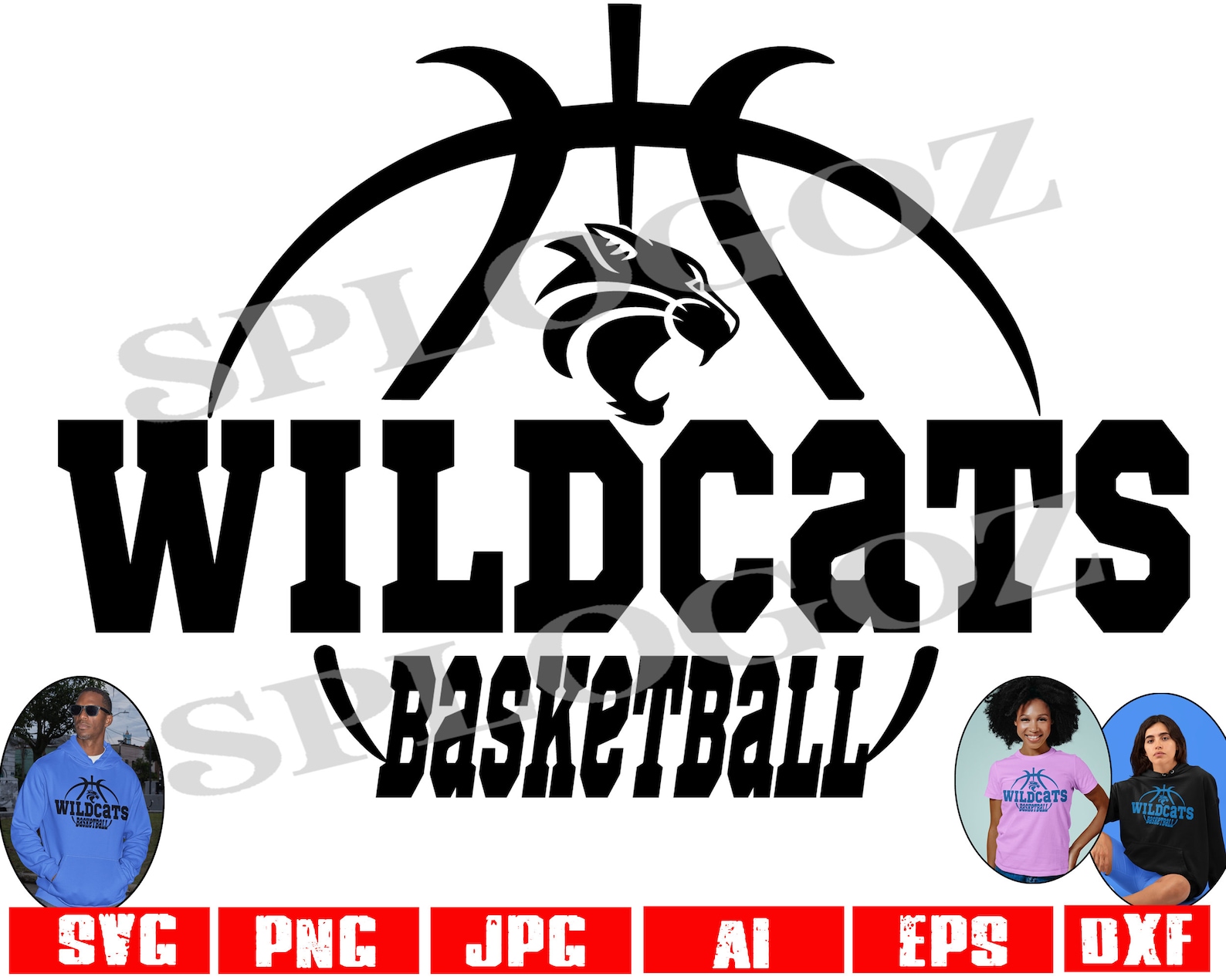 Wildcats Basketball Svg, Wildcats Basketball Svg, Wildcats Svg, Wildcat ...