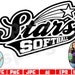 Stars Softball Svg Star Softball Svg Stars Softball Png Stars Svg Star ...