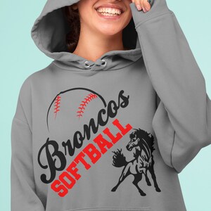 Broncos Softball Svg, Bronco Softball Svg, Broncos Softball Png, Broncos Svg, Bronco Svg ...