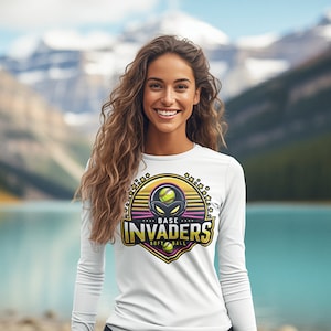 Base Invaders Softball Png, Base Invaders Design PNG, Base Invaders ...