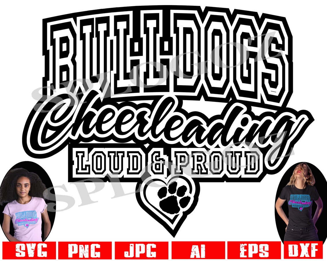 Bulldog Cheerleading Bulldogs Cheerleading Svg Bulldog Svg - Etsy