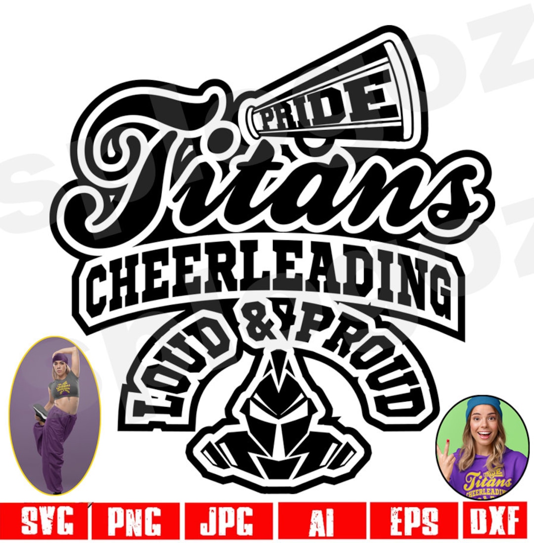 Titans Cheerleading Svg Titans Cheer Svg Titan Cheerleading Design ...