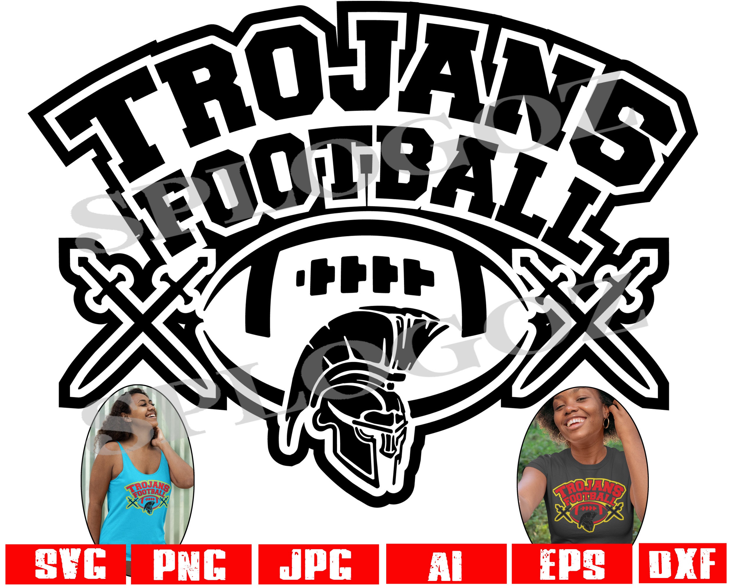Trojans Football Svg Trojan Football Svg Trojans Svg Trojan - Etsy