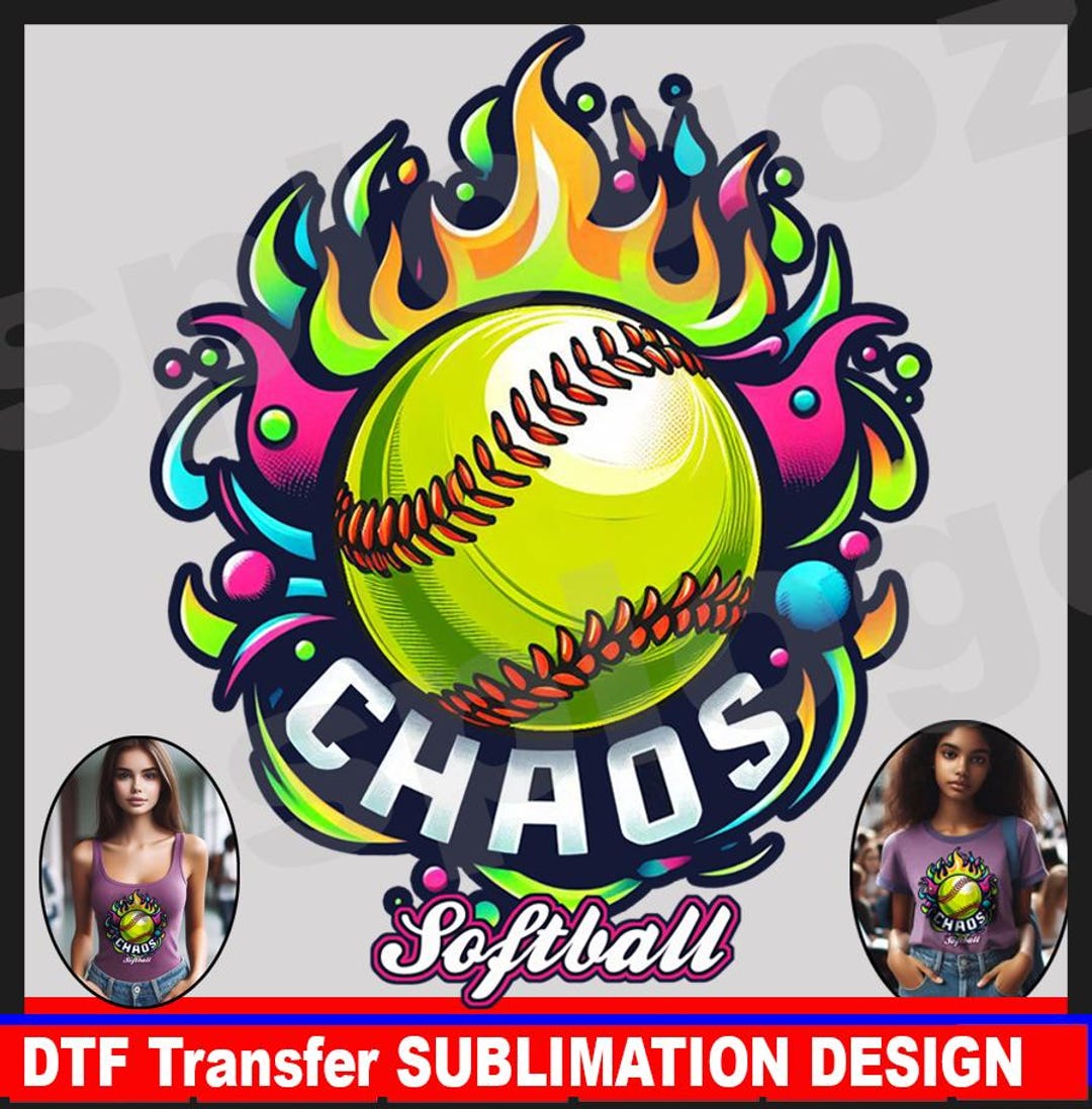 Chaos Softball Png, Chaos Softball Logo, Custom Sublimation Png, Chaos ...