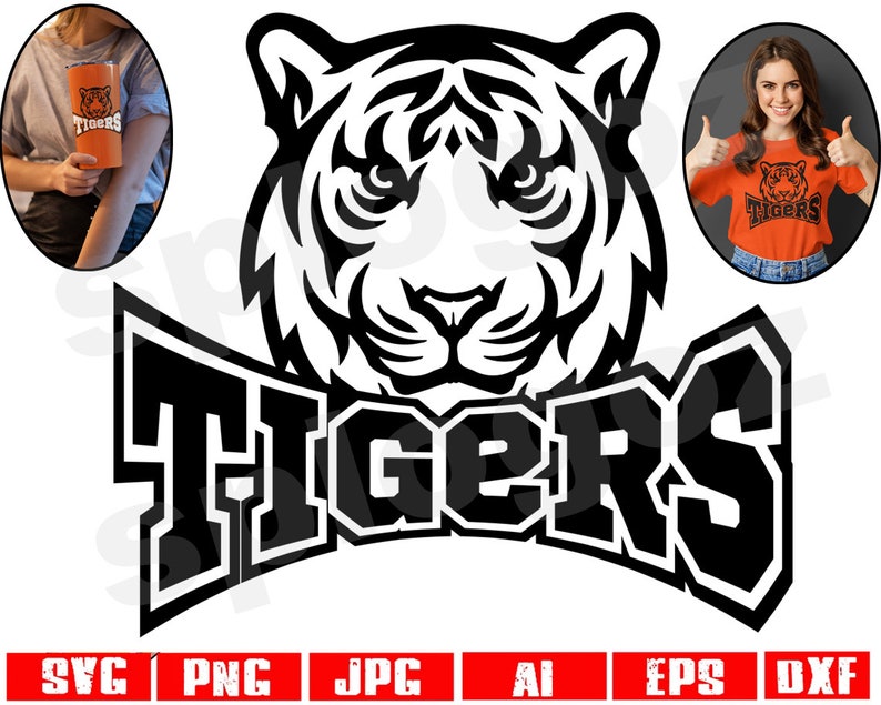 Tigers Svg Tiger Svg Tigers Png Tigers Mascot Svg Tigers - Etsy