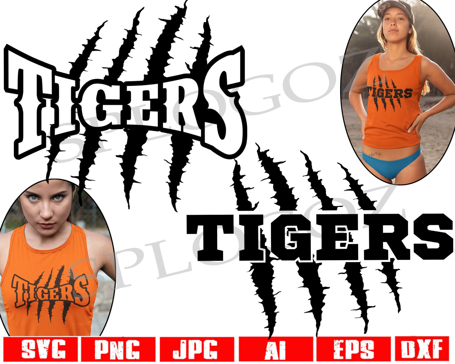 Tigers Svg Tiger Svg Tigers Png Tiger Png Tigers Mascot - Etsy