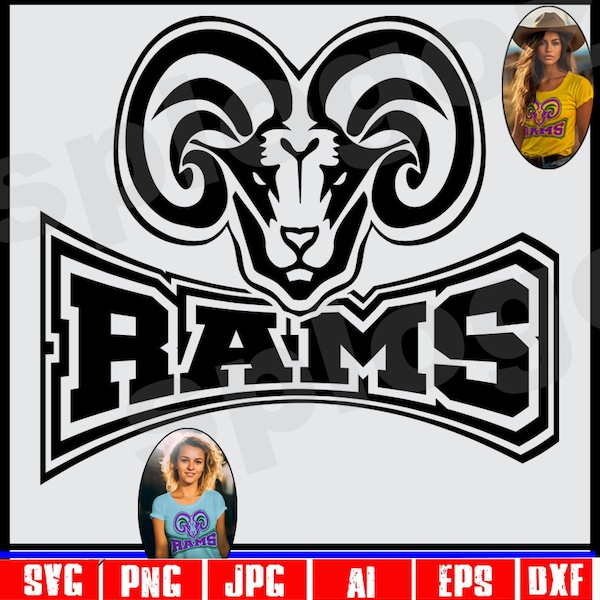 Rams Svg - Etsy