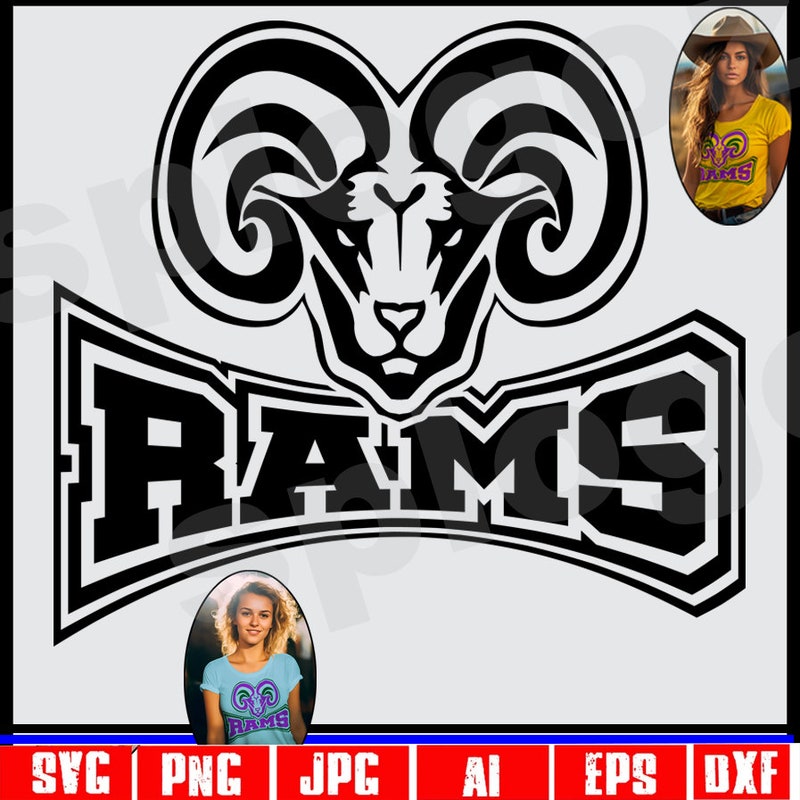 Rams Svg - Etsy