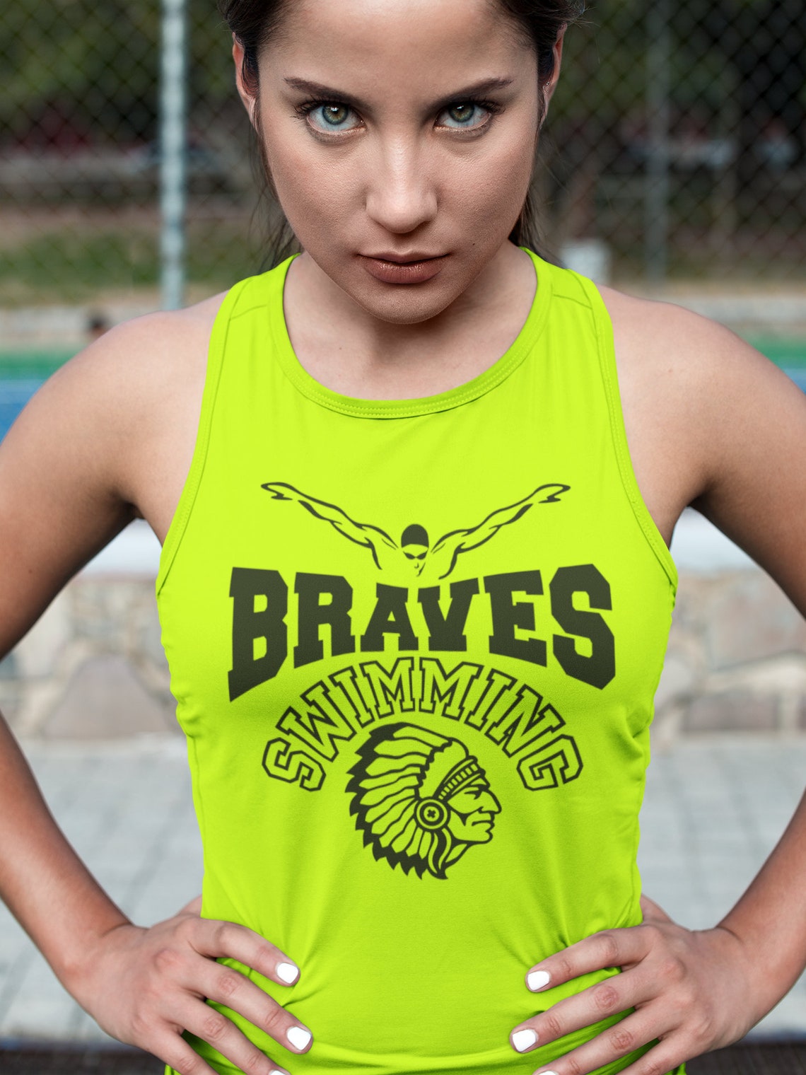 Braves Swimming Svg Brave Swimming Svg Braves Swim and Dive - Etsy