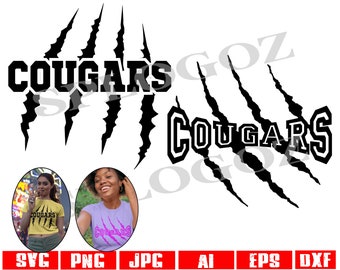 Cougar Scratches Svg - Etsy