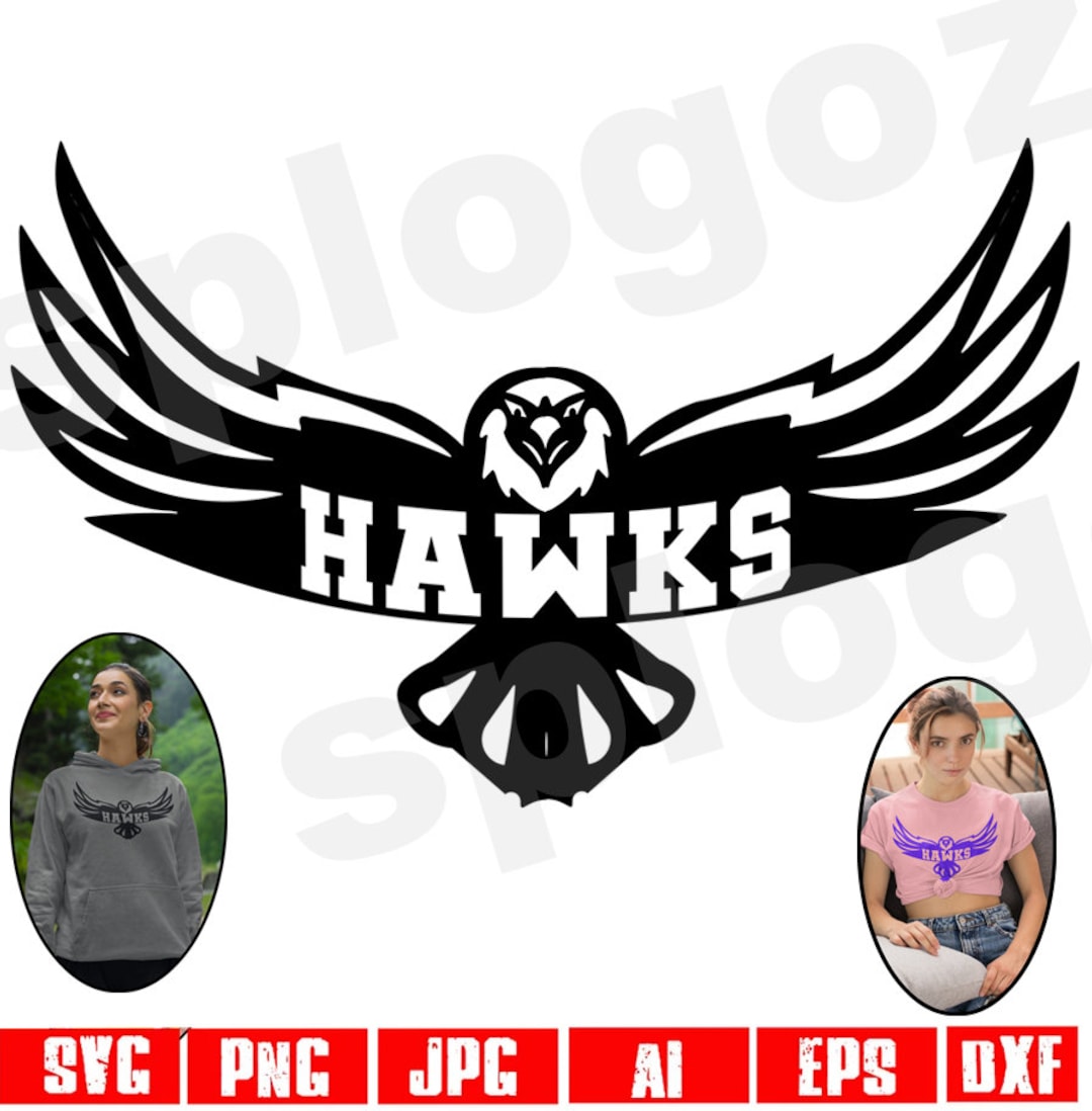 Hawks Svg Hawk Png Hawks Mascot Svg Hawks School Spirit Svg Hawk School ...