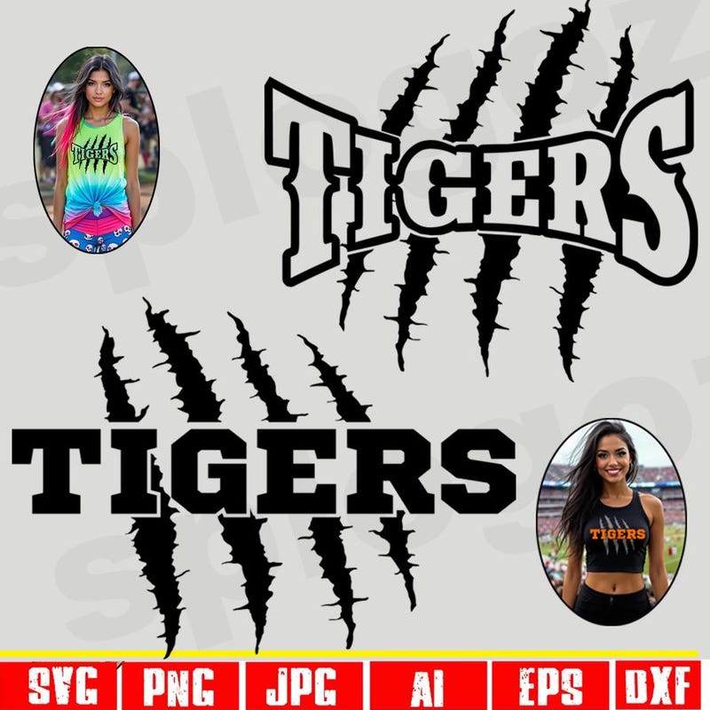 Tiger Font Svg - Etsy