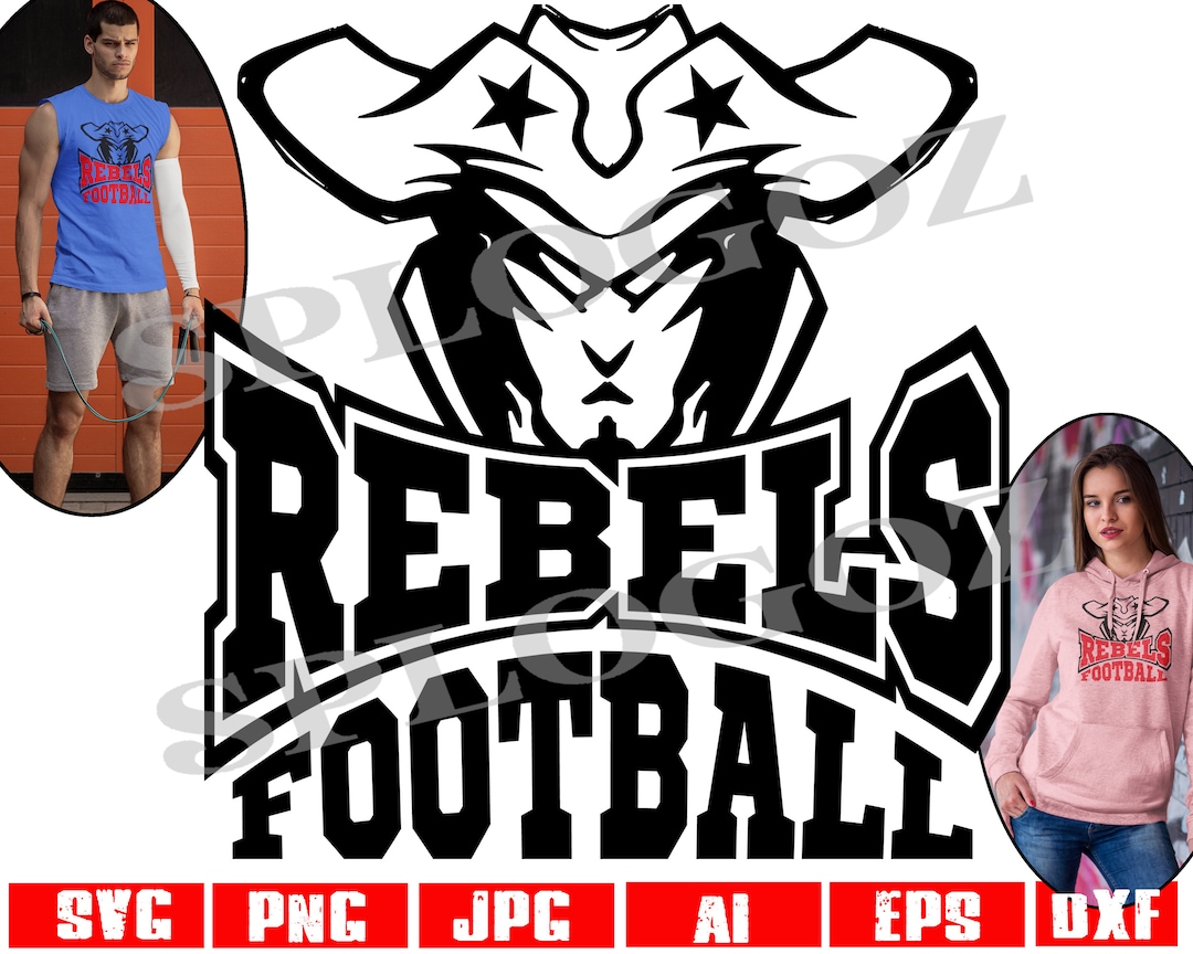 Rebels Football Svg Rebel Football Svg Rebels Football Png - Etsy