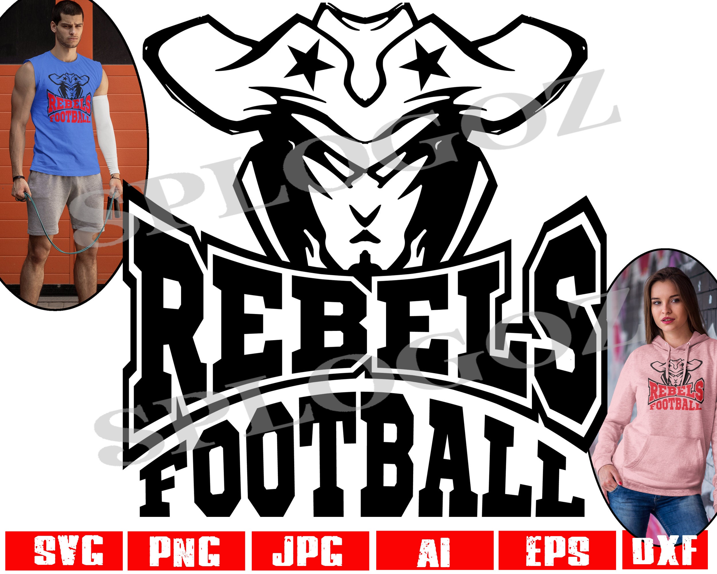 Rebels Football Svg Rebel Football Svg Rebels Football Png - Etsy